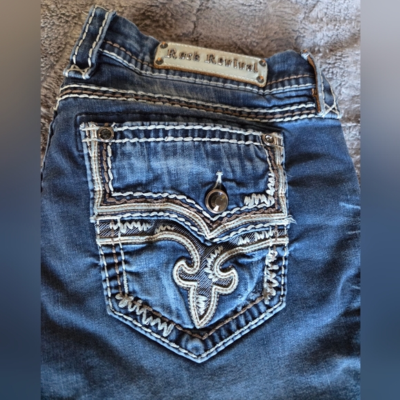Rock Revival | Jeans | Rock Revival Janelle Straight Womens Dark Blue ...